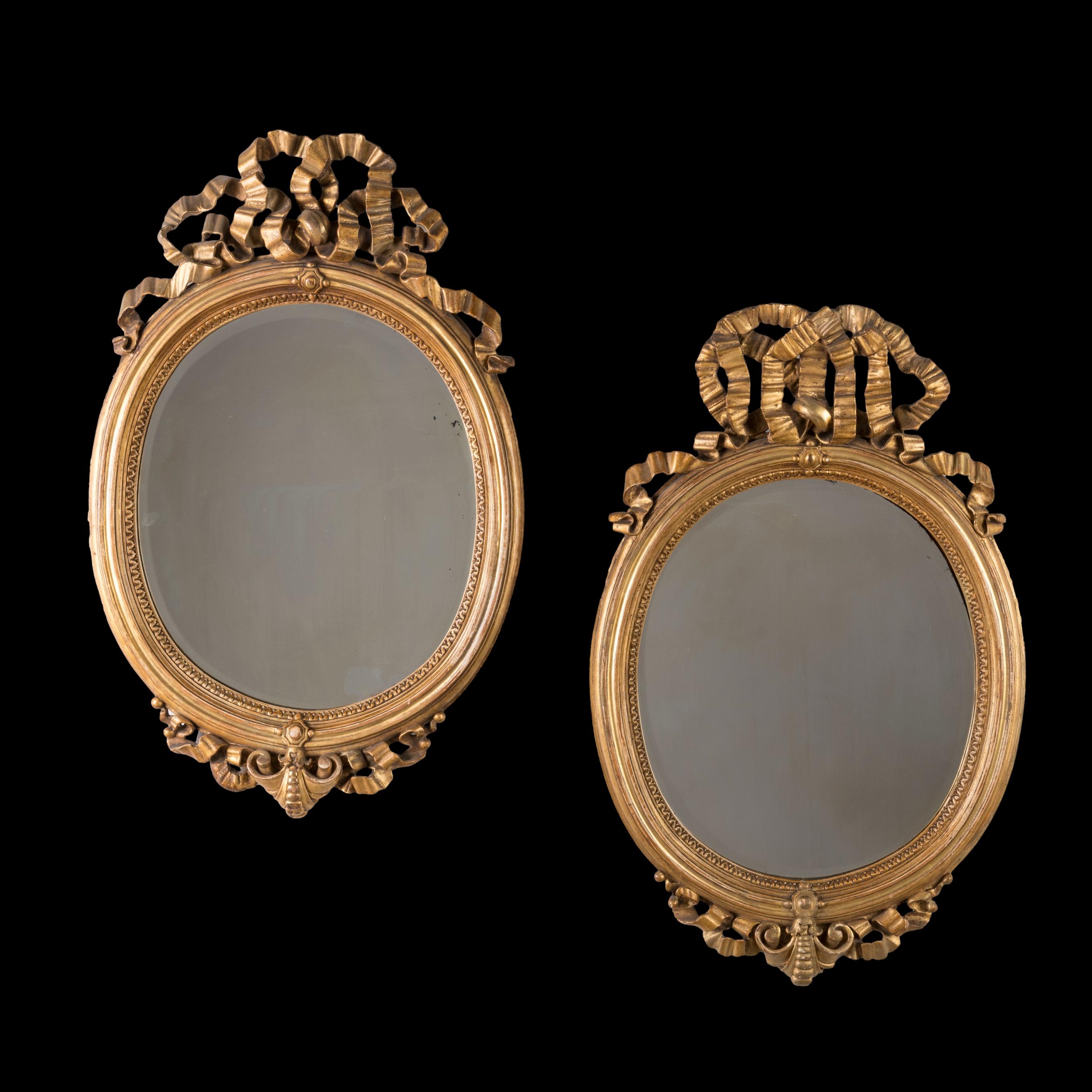 A Rare Pair of Regency Style Wall Mirrors